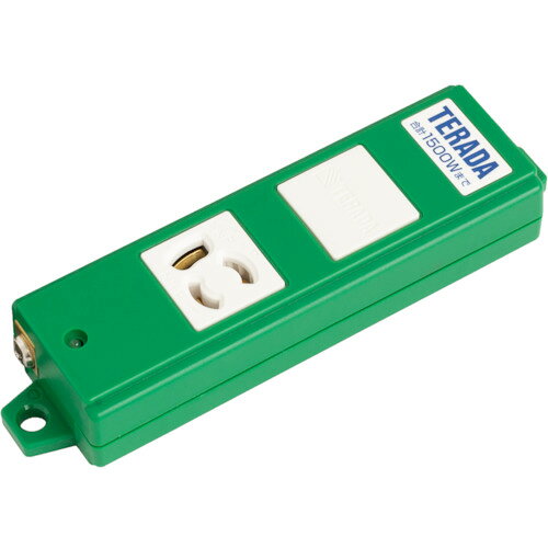 特長 ●電源ランプとマグネットを標準装備しております。 仕様 ●コンセント数：1 ●定格電圧(V)：125（1500Wまで） ●定格電流(A)：15 ●コンセント形状：接地2P抜止 ●プラグ：一般プラグ ●口数：1口 ●ボディ色：グリーン ...