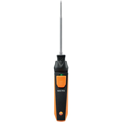 特長 ●testo 915iのハンドルと専用浸漬プローブのセットです。 ●液体や半固形の温度測定に最適です。 ●専用アプリをインストールしたスマホ／タブレットおよびテストー測定器とBluetoothでつながり、測定・記録・文書化に対応します...