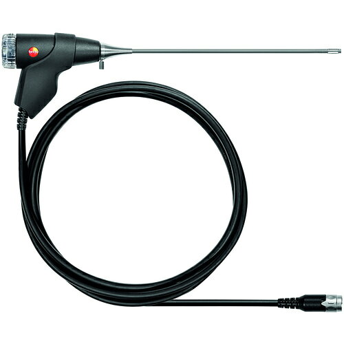 特長 ●ホース付きのコンパクトプローブです。 仕様 ●300mmφ6mm500℃ ●熱電対内蔵 質量・質量単位 ●360.0g セット内容・付属品 ●プローブ 【メーカー名】（株）テストー 【メーカー品番】0600 9741