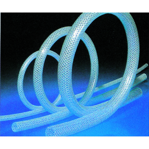 特長 ●透明性に優れているため流体の確認が容易にできます。 ●加圧時の伸びをタテ糸を入れておさえています。 ●耐寒性、耐熱性、耐薬品性に優れています。 ●シャワーホース、その他特殊用途のホースは別途ご相談ください。 用途 ●設備機器の給排水...