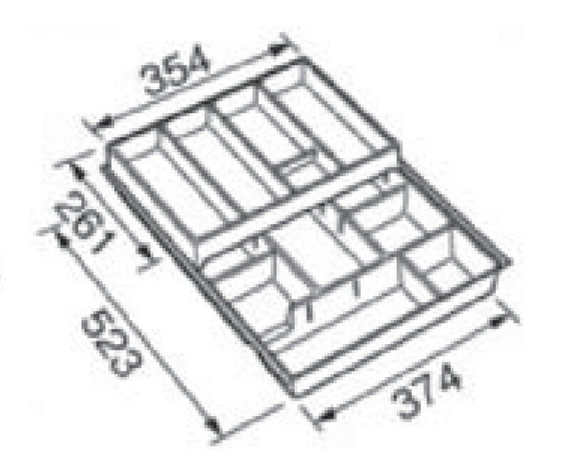 ●TWBA045FYMXX専用 ●トレーの寸法： 上段:W354×D261×H50、下段:W374×D523×H65 【メーカー名】トクラス（株） 【メーカー品番】FHDT4555M