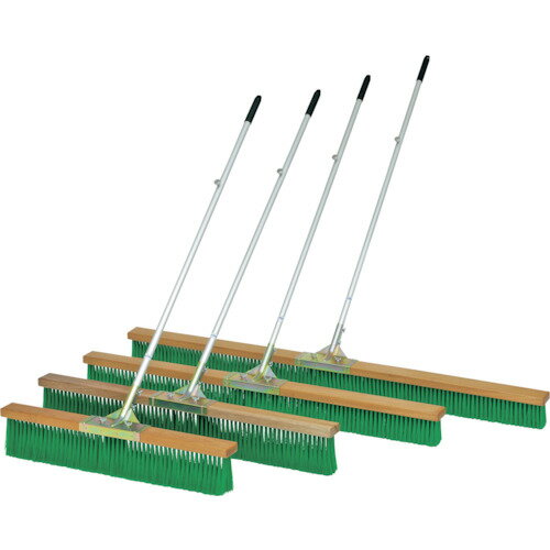 特長 ●整理に便利な固定フック付です。 ●補強入り一体型大型ジョイント金具を採用しています。 用途 ●グランド整備等に。 仕様 ●幅(mm)：900 ●長さ(mm)：1350 ●毛丈(mm)：140 ●柄サイズ：25.4mm×135cm ●...