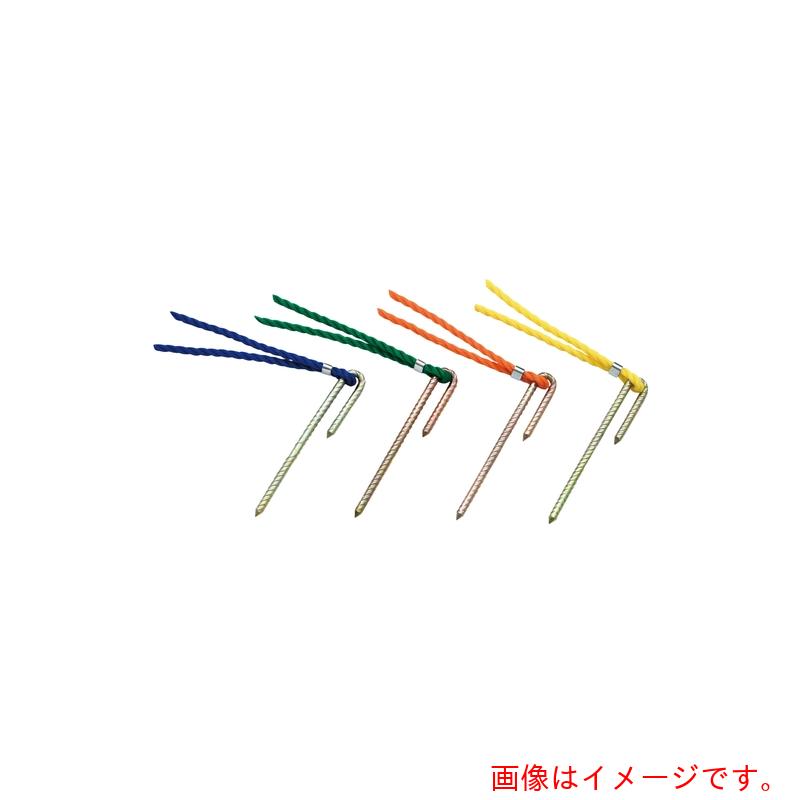 特長 ●ウエーブ加工杭を使用しているので抜けずらく、固めのグランドでも使用可能な万能タイプです。 仕様 ●カラー黄,マーカー直径(mm)6,マーカー長さ(cm)15,杭直径(mm)6,杭長さ(cm)15,重さ(g)約510/組,材質マーカー...