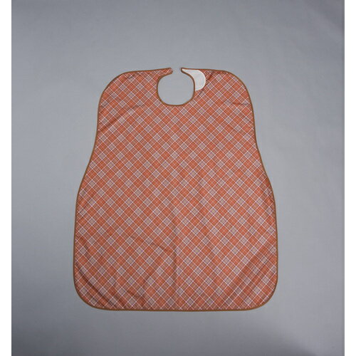 特長 ●耐洗濯性に優れたシンプルなタイプの食事前掛です。 用途 ●楽しい色柄で、おいしい食事に。 仕様 ●品名：食事用前掛 ●色：オレンジ ●縦(mm)：140 ●横(mm)：220 ●厚さ(mm)：20 材質 ●ポリエステルタフタ100％...