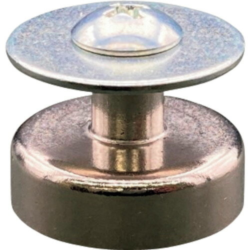特長 ●ハトメの内径が7mm、8mm、10mm、12mm、15mmのものであれば適合します。 ●磁石と座金の間にハトメを入れることにより、着磁がある箇所でご使用いただけます。 ●ネオジム磁石を鉄製のキャップで覆い、吸着力を高めるとともに破損...