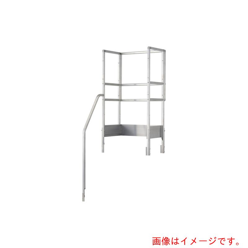 特長 ●アルミ製作業用踏台の専用の手すりです。 ●階段手すり、天板側両面手すりは左右どちらでも取り付け可能です。 用途 ●作業用踏台からの落下防止に。 仕様 ●適合機種：TSF(C・GR)-510125、51015 ●タイプ：階段片手すり天...