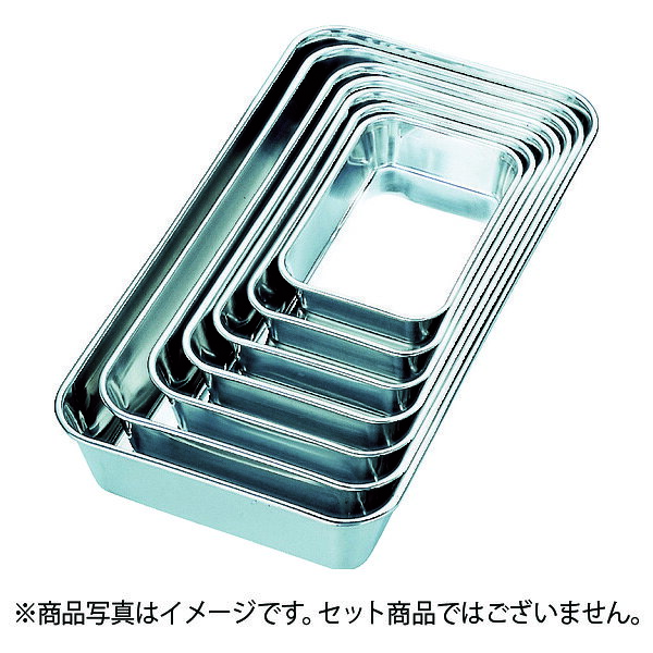 【特長】 ●深型長バットと外径寸法が同じなのでフタも合わせて使用すれば使用用途が多彩に広がります。 ●テーパーがついているので、単独で使っても重なりが良く、コンパクトに収納できます。 ●サイズ（呼称）： 420型 ●外形寸法（mm）幅×奥行...