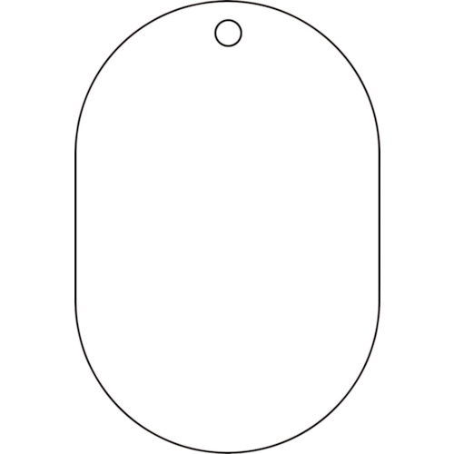 【特長】 ●耐水性・耐久性に優れた衝撃に強い素材を使用しています。 【用途】 ●工場・建物の配管バルブに。 ●縦（mm）： 70 ●横（mm）： 47 ●厚さ（mm）： 2.5 ●色： 白 ●形状： 小判型 ●上部穴（4mm）×1ヶ所 ●材...