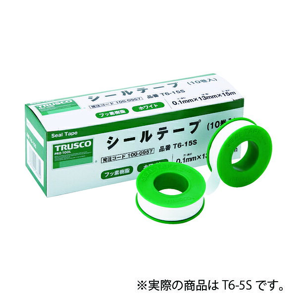 【特長】 ●ねじ・継手に巻きつけるだけで簡単にシールできます。 ●ねじ込み・取り外しが簡単にできます。 【用途】 ●鉄・アルミ・ステンレスパイプ・プラスチックパイプなどのシールに。 ●色： ホワイト ●幅（mm）： 13 ●長さ（m）： 5...