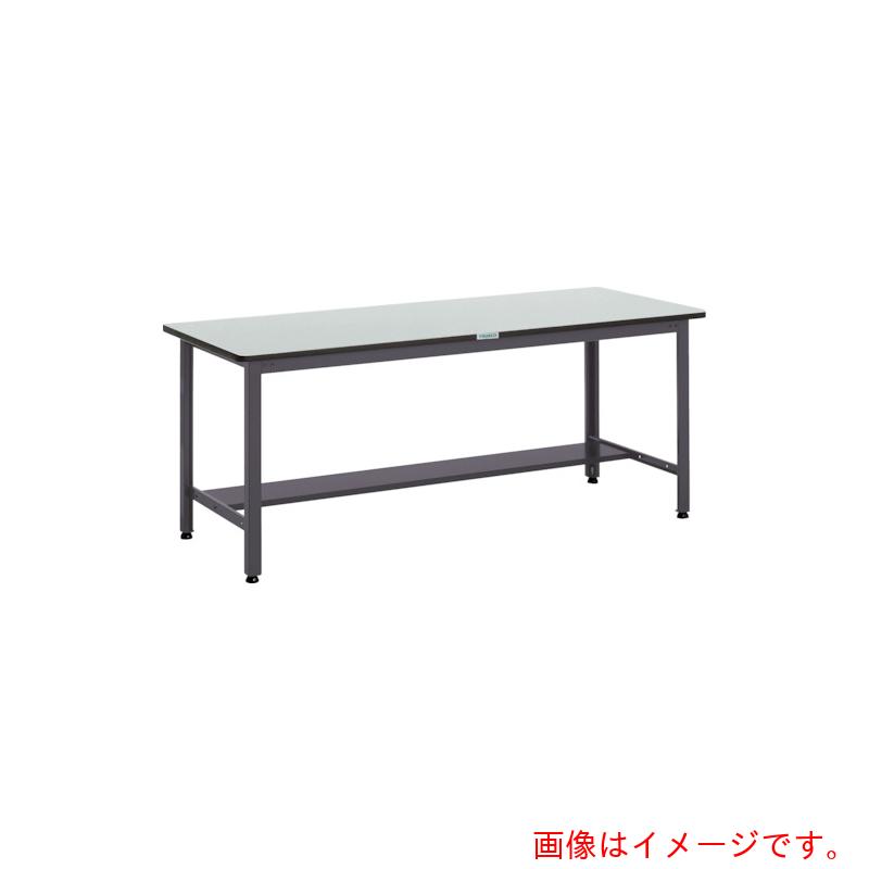 特長 ●脚部はダークグレー色です。 ●アジャスターとの交換により簡単にキャスター付にシステムアップが可能です。 ●主要部溶接構造のノックダウン式です。 ●中量作業台のスタンダードタイプです。 仕様 ●天板材質：リノリューム張 ●間口(mm)...