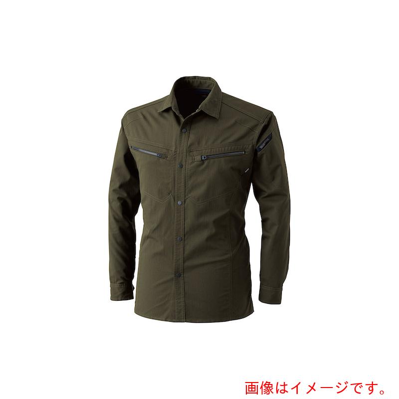 特長 ●着心地と機能性を充実させたワークウェア 仕様 ●色：カーキグリーン ●サイズ：3L 材質 ●ポリエステル75％ ●綿25％ 質量・質量単位 ●360.0g 【メーカー名】（株）TS　DESIGN 【メーカー品番】5305 3L 55