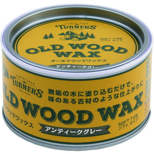特長 ●無垢材に塗り込むだけで味のある古材のような仕上がりになる蜜蝋主体の着色ワックスです。 ●ウエスやスポンジで簡単に塗る事が出来ます。 用途 ●無垢材の着色に。 仕様 ●色：アンティークグレー ●容量(L)：0.35 ●容量(ml)：3...