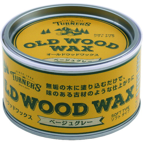 特長 ●無垢材に塗り込むだけで味のある古材のような仕上がりになる蜜蝋主体の着色ワックスです。 ●ウエスやスポンジで簡単に塗る事が出来ます。 用途 ●無垢材の着色に。 仕様 ●色：ベージュグレー ●容量(L)：0.35 ●容量(ml)：350...