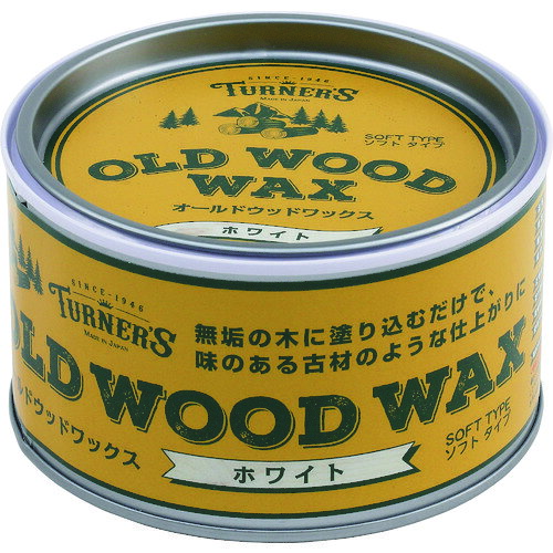 特長 ●無垢材に塗り込むだけで味のある古材のような仕上がりになる蜜蝋主体の着色ワックスです。 ●ウエスやスポンジで簡単に塗る事が出来ます。 用途 ●無垢材の着色に。 仕様 ●色：ホワイト ●容量(L)：0.35 ●容量(ml)：350 ●塗...