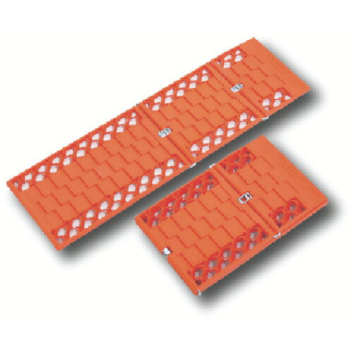 特長 ●雪道やぬかるみなどで車が立ち往生した場合の簡易脱出ボードです。 ●折り畳みが出来るのでコンパクトに車載できます。 ●左右タイヤ分2枚入りです。 用途 ●車の雪道脱出用に最適です。 仕様 ●品名：脱出ボード ●本体寸法(mm)：600...