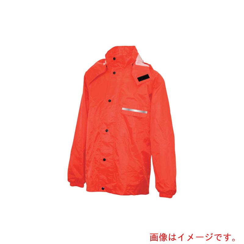 特長 ●上着前立て部分こだわりの3重防水構造(ファスナー、水切り、フラップ)Wフォールドポケットなど雨の侵入を防ぐ仕様で、定番の人気商品です。 ●全面に付いた反射材で雨の日の作業を安全にサポートします。 ●ズボンは特殊裁断にて、屈伸しても下...