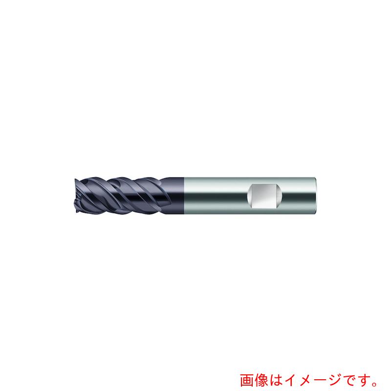 特長 ●汎用型高送りエンドミルです。 用途 ●ポケット加工、斜め沈み加工、輪郭加工用。 ●荒加工および仕上げ加工用。 仕様 ●刃数ZEFP(枚)：4 ●切削径DC(mm)：8 ●ねじれ角FHA(°)：50 ●コーティング：TiAlN ●ねじ...