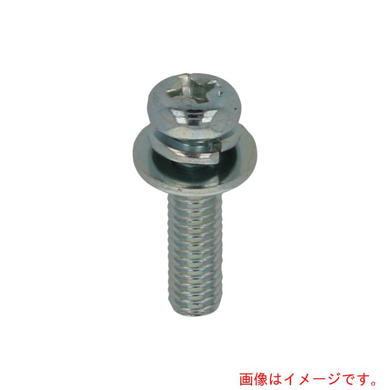 特長 ●十字穴付なべ小ねじにばね座金とISO平座金が組込まれており、脱落しません。 ●組込み式なので作業効率が向上します。 ●材質は鋼で耐食性向上のため、三価クロメートめっき(薄青っぽい色)がしてあります。 ●薄板用の為、座面から完全ねじ部...