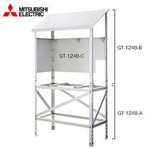 【セット内容】 (1)GT-124B-A 高置台 (2)GT-124B-B 屋根 (3)GT-124B-C 防雪板後・左 【規格・特徴】 ・サイズ:W1025×D455×H1950(屋根高さ) ・材質:溶融亜鉛メッキ鋼板 ・塗装あり ※付属...