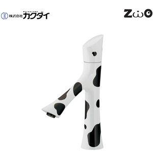 【規格・特徴】 ・スパウト:106mm ・取付穴径:22〜28mm ・厚5〜35mm ・90°開閉ハンドル ・塗装仕上げ 【商品説明】 動物園を連想させるシリーズ名の「ZωO(ゾウ)」はカラフルな色合いで遊び心が満載！ 一気ににぎやかな空間...