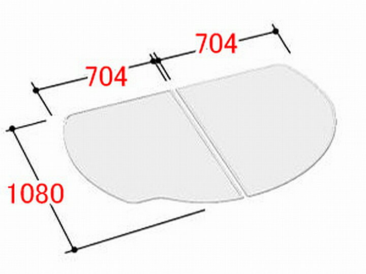 フタ寸法：A:1080MM,B:704MM 2枚組み 適合商品品番：j-bath(2008年4月以降の受注分に適応）注：2008年3月31日以前の受注分商品についてはYFK-1311B(3)を使用してください。