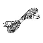 522 500 0001　ACコード代用品 125V　2m ※機種によっては別途「ACアダプター」が必要な場合がございます。ご不明な場合はお問い合わせ下さい。