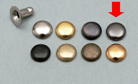 クラフト社 片面カシメ　極小 カラー：イブシ サイズ：4mm×5mm(外径×足) 内容量：10コ クリックポスト(メール便)選択可。 クリックポスト(メール便)は、代金引換不可です。 また、不達・紛失等、郵便事故の際の内容品補償はございませ...