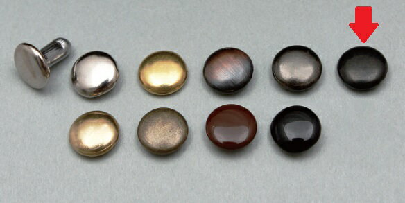 クラフト社 両面カシメ　小（並足） カラー：ダール サイズ：6mm×6mm(外径×足) 内容量：10コ クリックポスト(メール便)選択可。 クリックポスト(メール便)は、代金引換不可です。 また、不達・紛失等、郵便事故の際の内容品補償はござ...