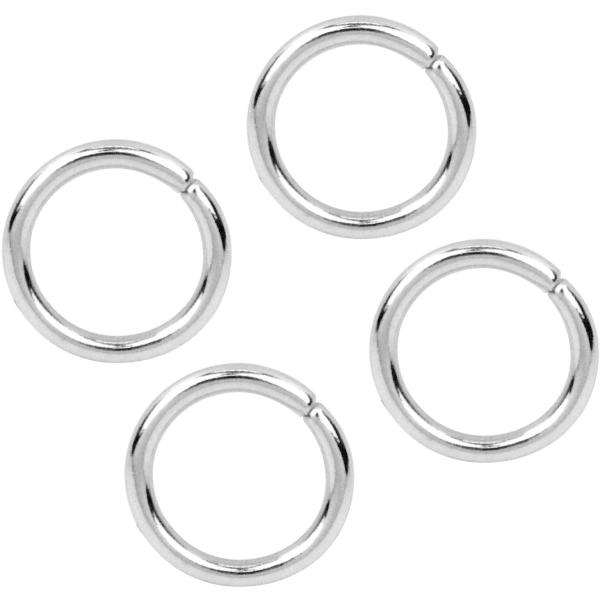 協進エル 丸カン 4コ入り サイズ：12/2mm(内径/太さ) カラー：ニッケル クリックポスト(メール便)選択可。 クリックポスト(メール便)は、代金引換不可です。 また、不達・紛失等、郵便事故の際の内容品補償はございませんので、ご了承願...