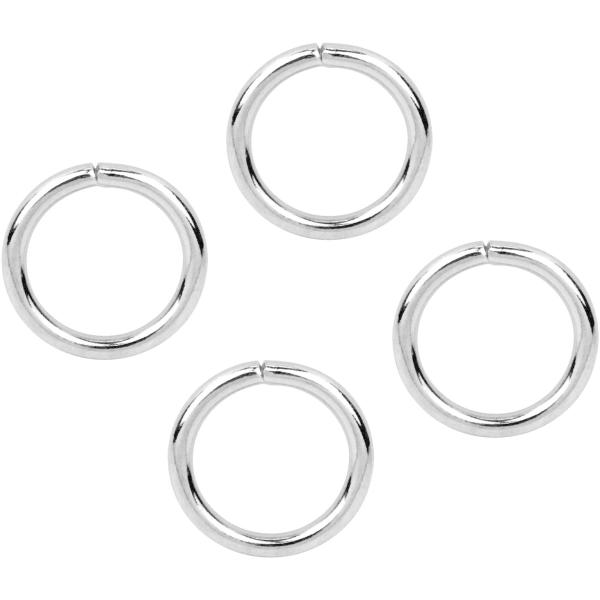協進エル 丸カン 4コ入り サイズ：15/2.5mm(内径/太さ) カラー：ニッケル クリックポスト(メール便)選択可。 クリックポスト(メール便)は、代金引換不可です。 また、不達・紛失等、郵便事故の際の内容品補償はございませんので、ご了...