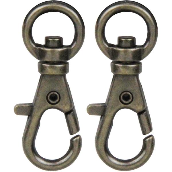 協進エル ナスカン 2コ入り サイズ：8×33×13.5×21.5mm(内径×全長×ナスカン巾×ナスカン長さ) カラー：アンティック クリックポスト(メール便)選択可。 クリックポスト(メール便)は、代金引換不可です。 また、不達・紛失等、...