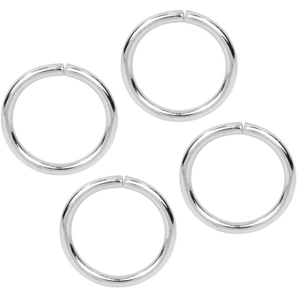 協進エル 丸カン 4コ入り サイズ：30/4mm(内径/太さ) カラー：ニッケル クリックポスト(メール便)選択可。 クリックポスト(メール便)は、代金引換不可です。 また、不達・紛失等、郵便事故の際の内容品補償はございませんので、ご了承願...