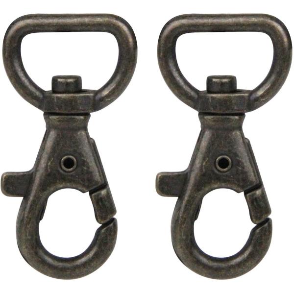 協進エル ナスカン 2コ入り サイズ：15×43×19×27.5mm(内径×全長×ナスカン巾×ナスカン長さ) カラー：アンティック クリックポスト(メール便)選択可。 クリックポスト(メール便)は、代金引換不可です。 また、不達・紛失等、郵...