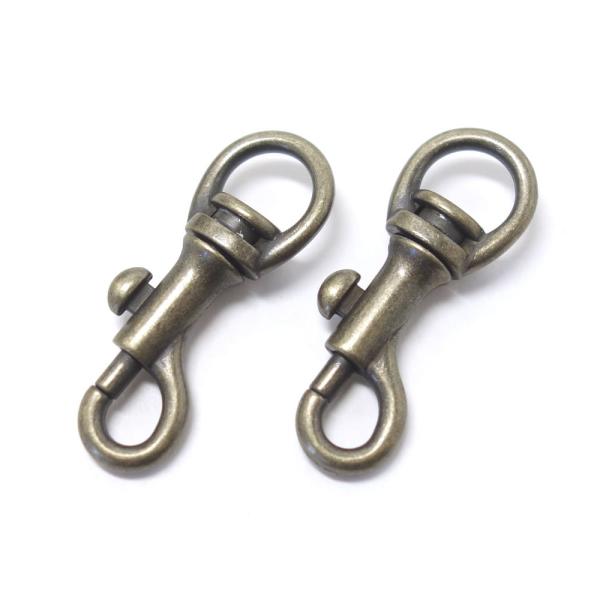 協進エル ナスカン 2コ入り サイズ：8×35×14×21mm(内径×全長×ナスカン巾×ナスカン長さ) カラー：アンティック クリックポスト(メール便)選択可。 クリックポスト(メール便)は、代金引換不可です。 また、不達・紛失等、郵便事故...