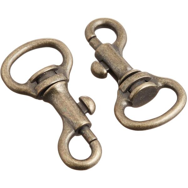 協進エル ナスカン 2コ入り サイズ：12×35×14×21mm(内径×全長×ナスカン巾×ナスカン長さ) カラー：アンティック クリックポスト(メール便)選択可。 クリックポスト(メール便)は、代金引換不可です。 また、不達・紛失等、郵便事...