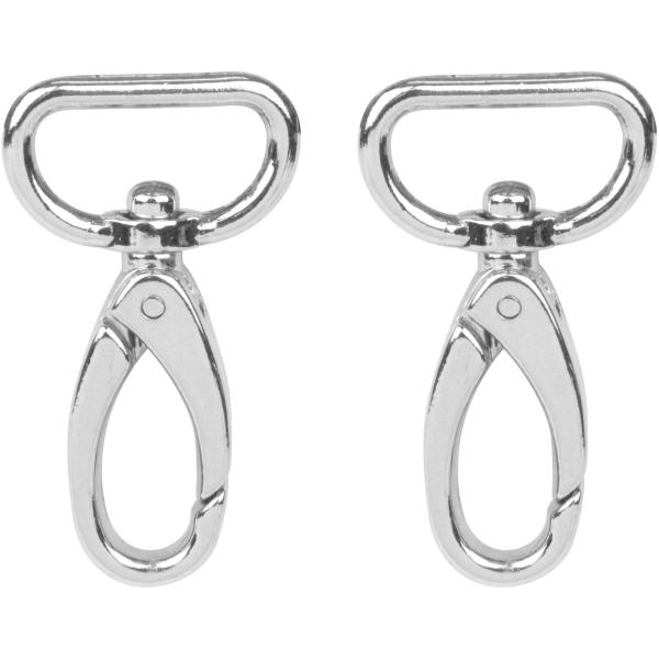 協進エル ナスカン 2コ入り サイズ：21×49×15.5×32.5mm(内径×全長×ナスカン巾×ナスカン長さ) カラー：ニッケル クリックポスト(メール便)選択可。 クリックポスト(メール便)は、代金引換不可です。 また、不達・紛失等、郵...