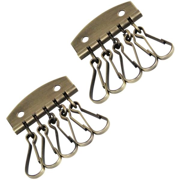 協進エル　五連キー サイズ：20mm×41mm(タテ×ヨコ) カラー：ブラス 入数：2コ入 ※キー取り付けカシメ付 クリックポスト(メール便)選択可。 クリックポスト(メール便)は、代金引換不可です。 また、不達・紛失等、郵便事故の際の内容...