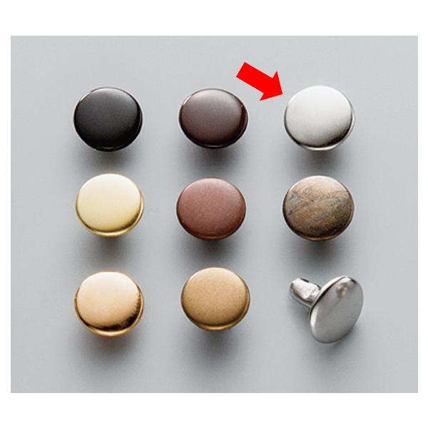 両面カシメ 中 カラー：ニッケル サイズ：直径9mm 足の長さ8mm 内容量：20コ 打ち棒はカシメ打ち中、ハトメ抜きは10号を使用します。 クリックポスト(メール便)選択可。 クリックポスト(メール便)は、代金引換不可です。 また、不達・...