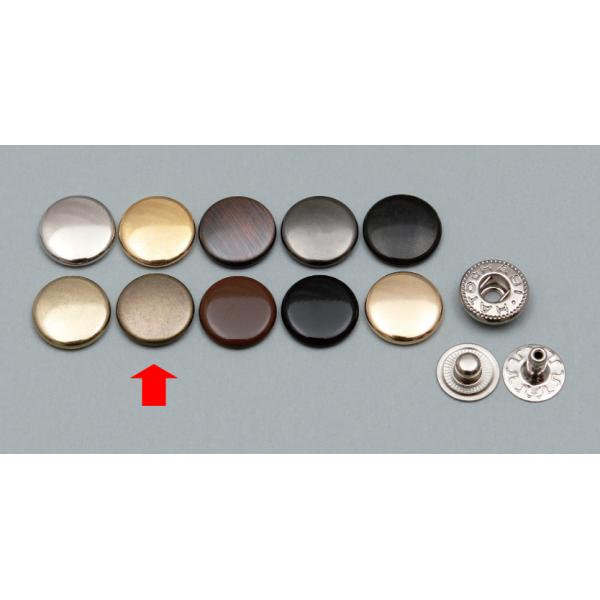 クラフト社 ホック　中 サイズ：外径12mm 入数：10コ入 カラー：アンティーク クリックポスト(メール便)選択可。 クリックポスト(メール便)は、代金引換不可です。 また、不達・紛失等、郵便事故の際の内容品補償はございませんので、ご了承...