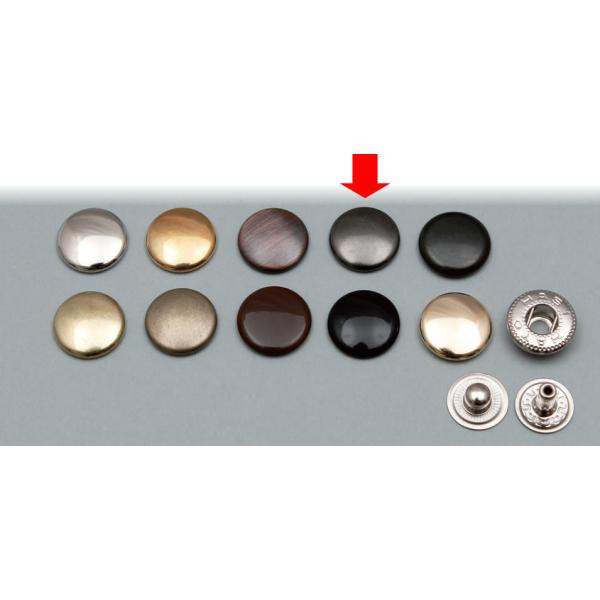 クラフト社 ホック　大 サイズ：外径13mm 入数：10コ入 カラー：イブシ クリックポスト(メール便)選択可。 クリックポスト(メール便)は、代金引換不可です。 また、不達・紛失等、郵便事故の際の内容品補償はございませんので、ご了承願います。