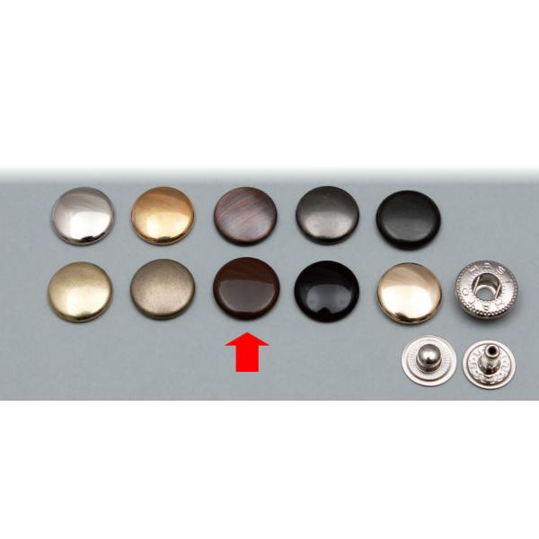 クラフト社 ホック　大 サイズ：外径13mm 入数：10コ入 カラー：茶 クリックポスト(メール便)選択可。 クリックポスト(メール便)は、代金引換不可です。 また、不達・紛失等、郵便事故の際の内容品補償はございませんので、ご了承願います。