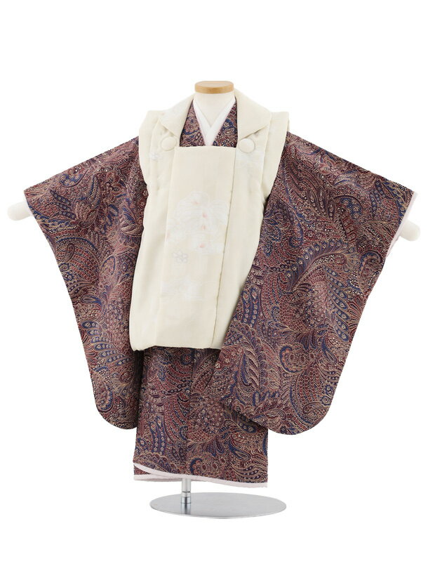 ■七五三レンタル一覧はこちらからどうぞ※商品の色については画面を表示するモニターによって実際と多少異なる場合がございます。ご了承下さいませ。 商品詳細 ［七五三レンタル］ ■素材:化繊 ■身丈:76cm 肩裄:42cm 袖丈:57cm※標準...