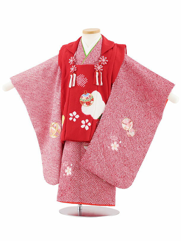 ■七五三レンタル一覧はこちらからどうぞ※商品の色については画面を表示するモニターによって実際と多少異なる場合がございます。ご了承下さいませ。 商品詳細 ［七五三レンタル］ ■素材:正絹 ■身丈:76cm 肩裄:42cm 袖丈:57cm※標準...