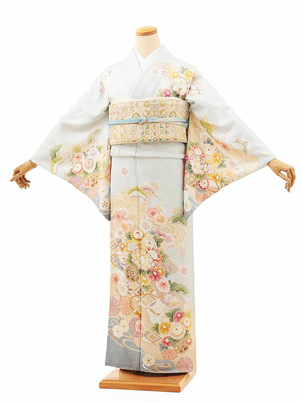 ■フルセット付下げ・訪問着レンタル一覧はこちらからどうぞ。訪問着t1255 薄水色 花 籠 ※商品の色については画面を表示するモニターによって実際と多少異なる場合がございます。ご了承下さいませ。 商品詳細 【付下げ・訪問着レンタル】 ■身丈...