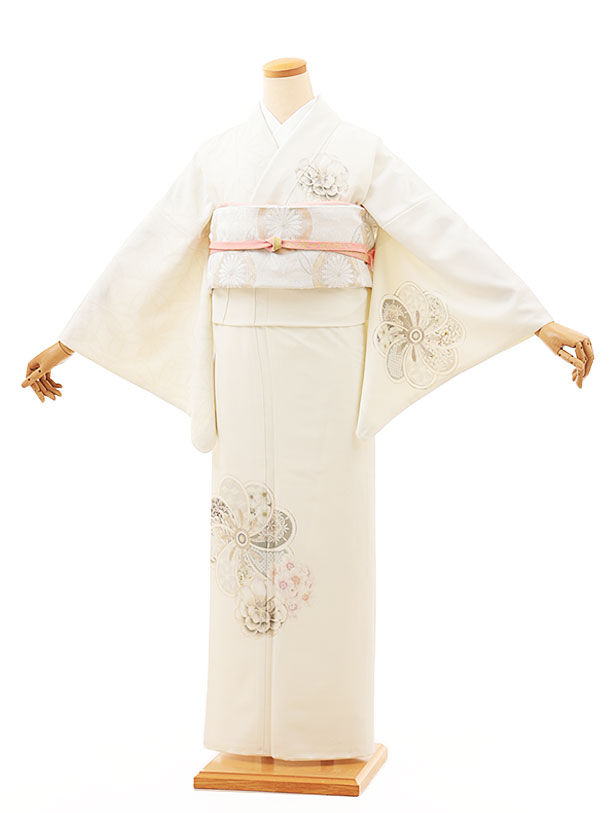 ■フルセット付下げ・訪問着レンタル一覧はこちらからどうぞ。訪問着t1280 JAPAN STYLE オフホワイトねじり菊(化繊) ※商品の色については画面を表示するモニターによって実際と多少異なる場合がございます。ご了承下さいませ。 商品詳...