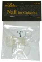 ※ご希望のサイズを備考欄にご記入の上お申し込み下さい。 自爪にあったサイズをお選び下さい。 表記はネイルの外側からカーブに沿って測った幅です。 ●ギタリスト用ネイルチップ 1袋に同サイズ20枚入り 型番 サイズ AN-40-0: 幅20mm...