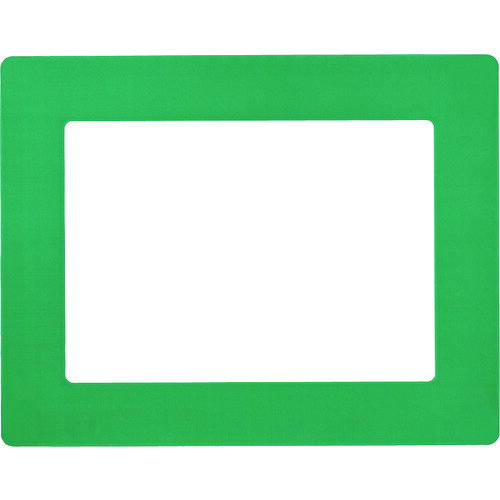パソコン等で作成したオリジナル書式を床面に掲示することができます。材質には耐久性に優れたポリカーボネートを採用しています。屋内用。置き場の区分けや色による識別に。色：緑取付仕様：貼付タイプ(裏テープ付き)縦(mm)：312横(mm)：398...