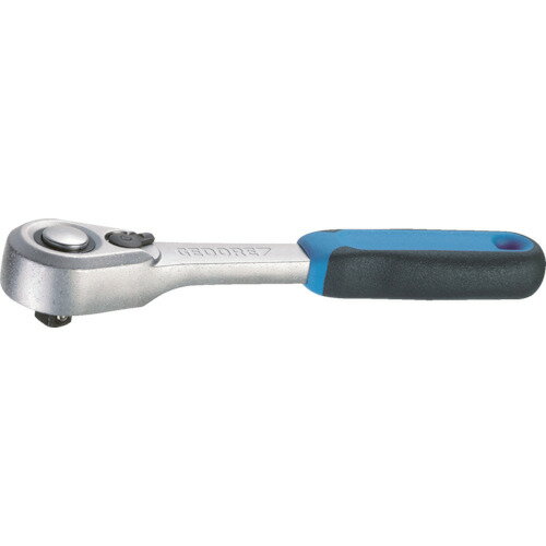 ワンプッシュでソケットのロックを外すことができます。グリップは滑りにくい複合素材を使っています。歯数(枚)：40全長(mm)：127差込角(mm)：凸6.35クロムメッキ処理クロムバナジウム鋼グリップ:複合ゴム　
