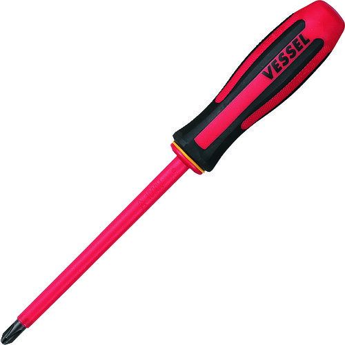 VDE6項目の厳しい試験(IEC60900)に合格した製品です。二重絶縁被覆、軸部の被覆はがれが識別できる黄色の内部被覆入りで、安心の設計です。グリップ表面3面にノンスリップ（滑り止め）加工をしています。力の伝達に優れ、段差やひずみのないな...