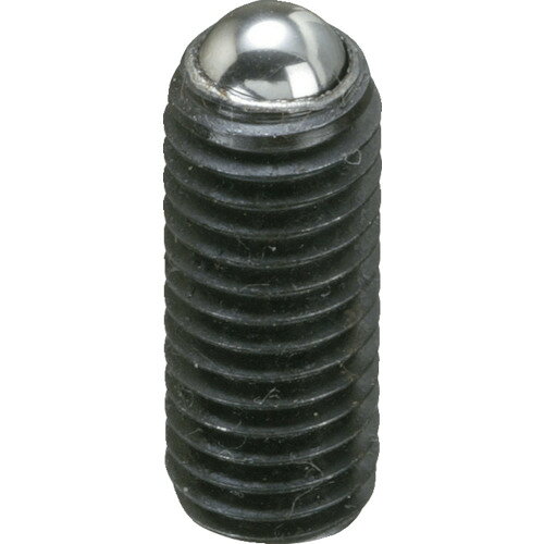 先端ボールにより、ワークを点で押さえます。点での支持。ねじ寸法：M12×1.75ボール突き出し量(mm)：2.9全長(mm)：22.0ボール径(mm)：8.7六角二面幅(mm)：6.0全球タイプ本体:スチールボール:スチールばねは内蔵されて...